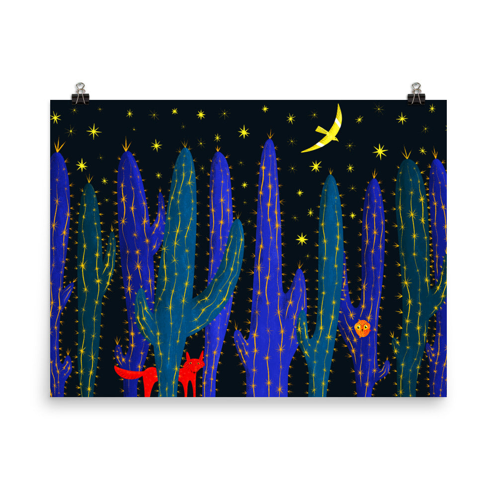 Cosmic Cactus Print – The Papi Shop
